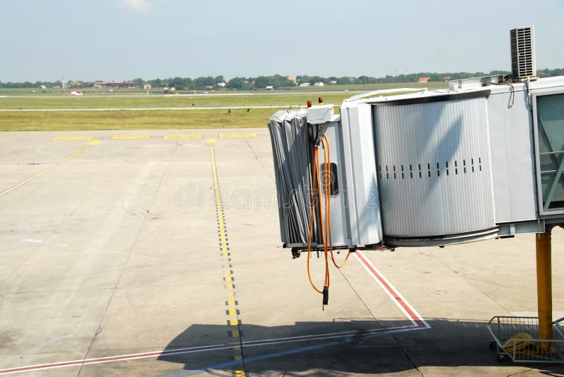 Airport jetway stock photo. Image of corridor, jetway - 10679876