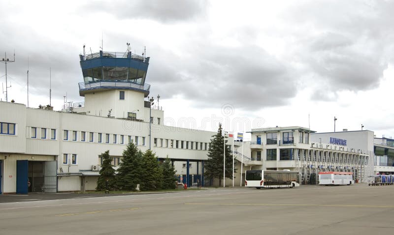 Airport in Katowice Town. Poland Stock Photo - Image of city, scene ...
