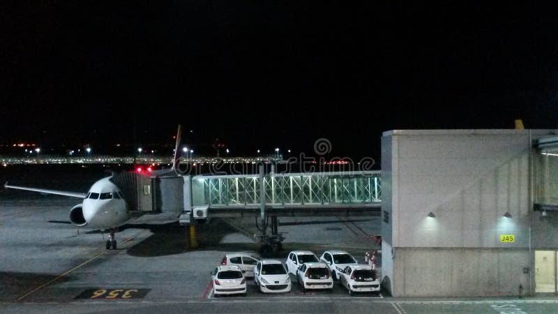 Airport at night stock image. Image of access, transportation - 70659459