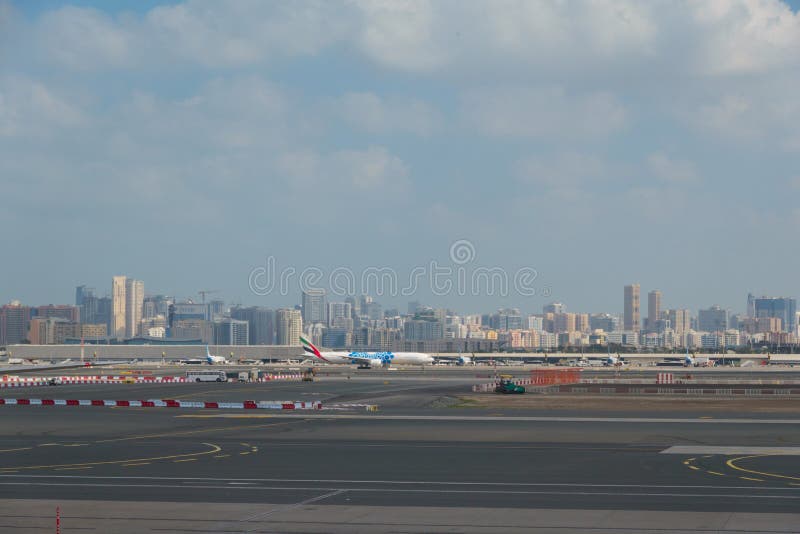 Airport Outside the Window Scene, Waiting for the Flight Stock Image ...