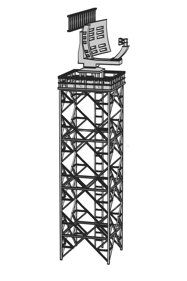 Airport radar stock illustration. Illustration of wifi - 35595220