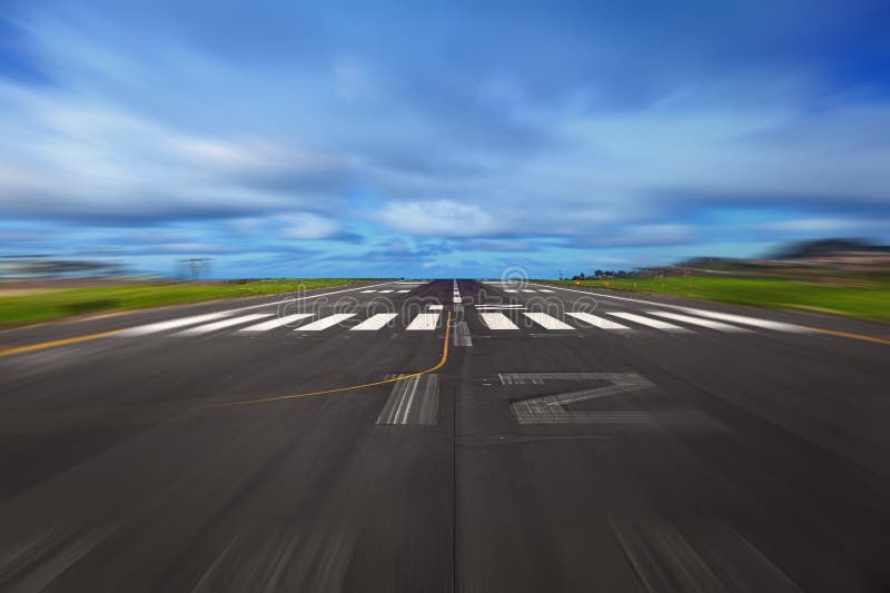 Airport Runway stock photo. Image of view, outdoor, speed - 28340800