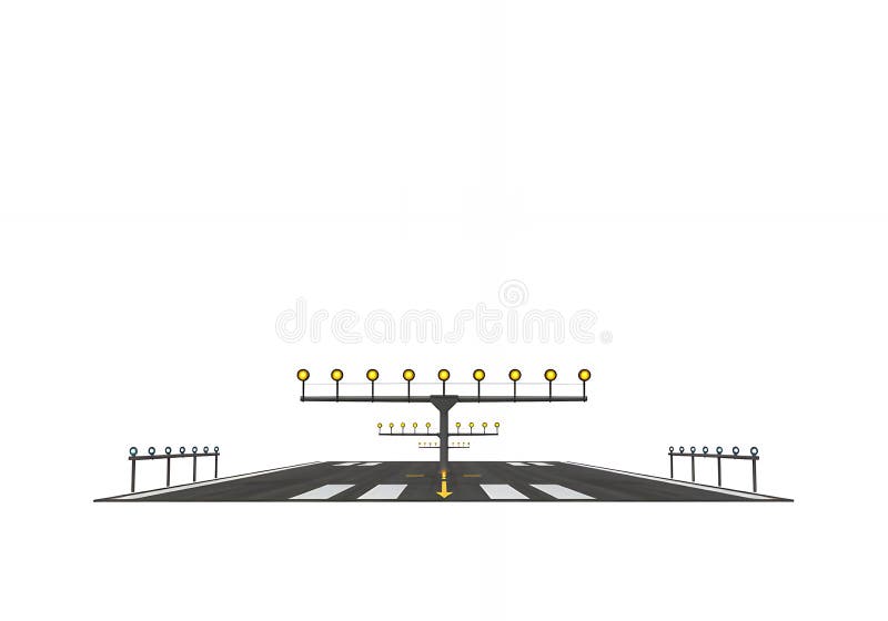 Several Runway Approach Lights Stock Illustrations – 3 Several Runway ...