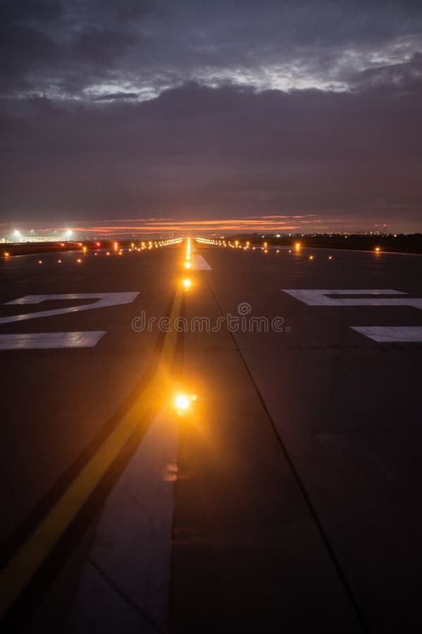 Airport Runway Lamp stock image. Image of transport - 230817535