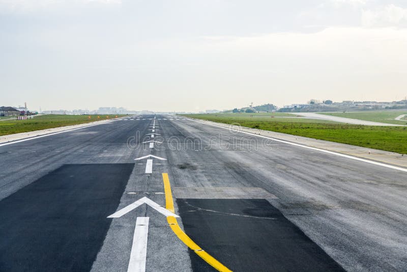 Runway with Light and Radar Equipment of Miami International Airport ...