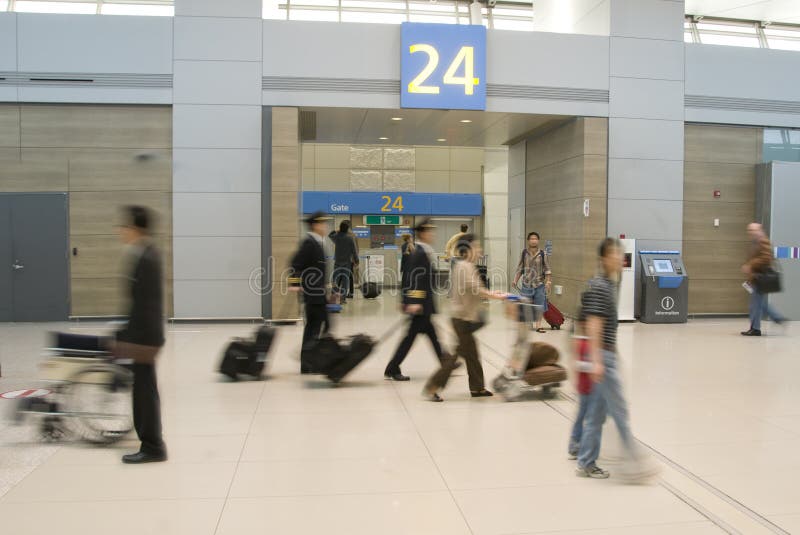 Airport rush stock image. Image of walk, inside, airline - 6594953