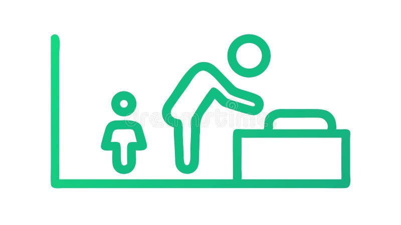 Airport Security Check Icon, Representing Checkpoint Process, Vector ...