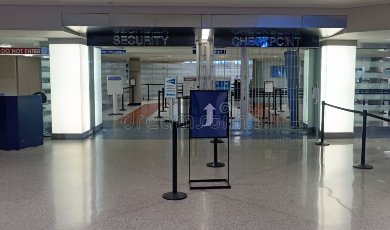 Airport Security Check Point Stock Image - Image of equipment, metal ...