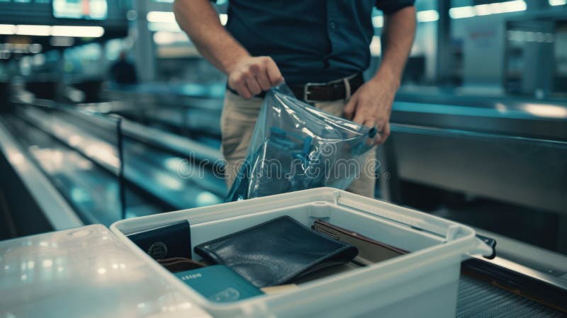 The Airport Security Checkpoint. AI Generated Stock Photo - Image of ...