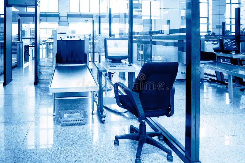 Airport security equipment stock image. Image of baggage - 82820345