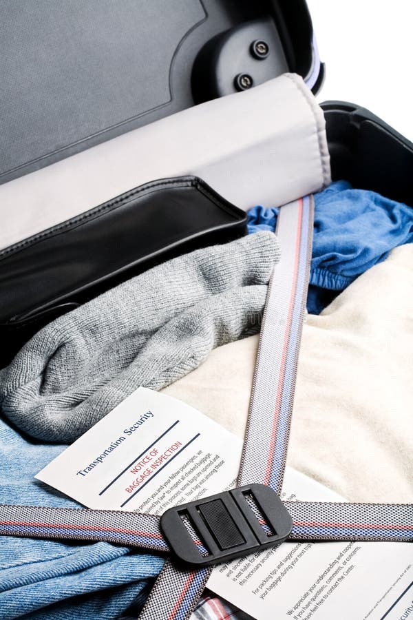 Airport Security - Luggage Inspection Stock Image - Image of safety ...