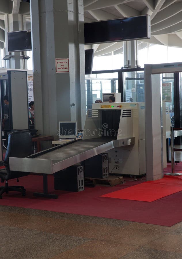 Empty Airport Security Check Point Stock Image - Image of airport ...