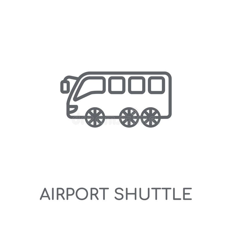 Airport Shuttle Outline Icon Stock Vector - Illustration of sign ...