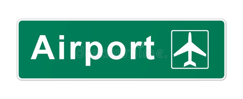 Airport Sign stock illustration. Illustration of signs - 27016918