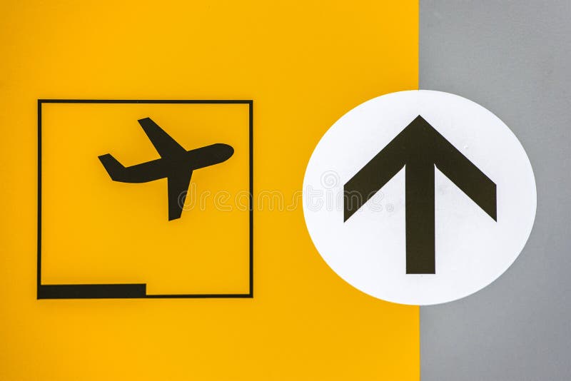 Airport Sign stock image. Image of sign, flight, directions - 35629699