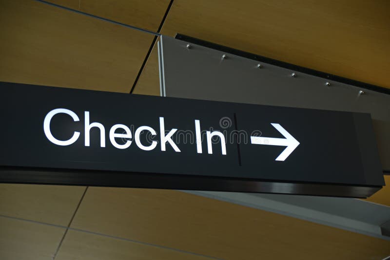 Airport Signage at an International Airport Stock Photo - Image of ...