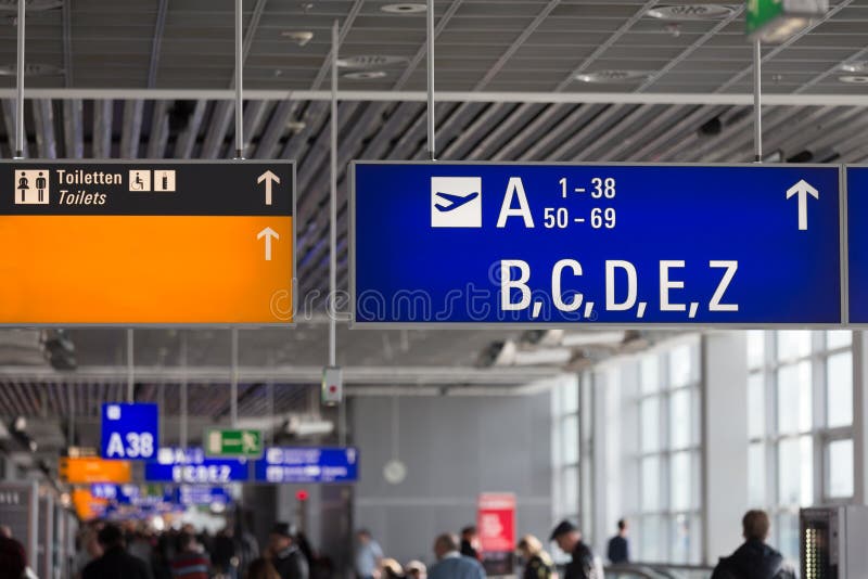Airport signs - Check-in stock image. Image of info, flight - 1654769