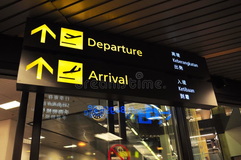 Airport Signs Royalty Free Stock Photography - Image: 8254727