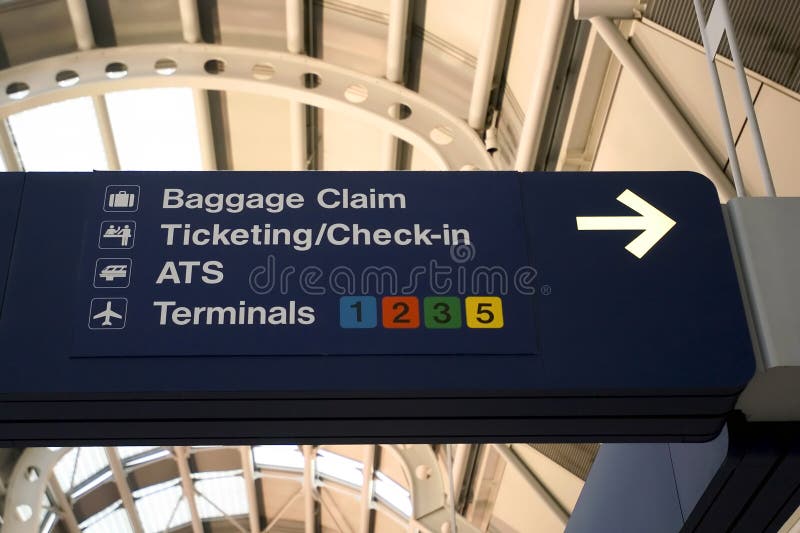 Airport signs - Check-in stock image. Image of info, flight - 1654769