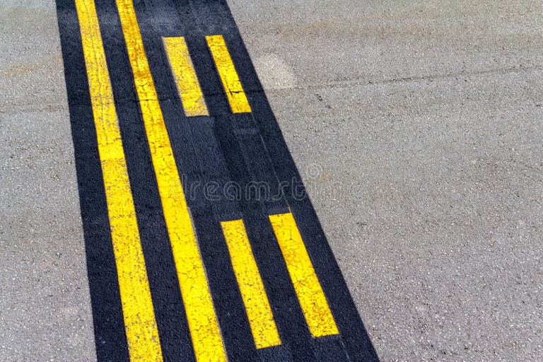 Airport stop lines stock image. Image of marking, airport - 28488717