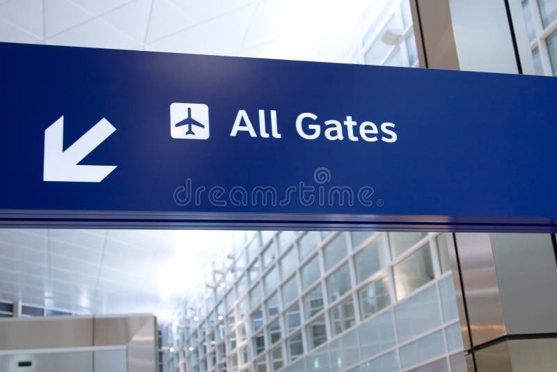 Airport terminal sign stock photo. Image of directions - 2839856