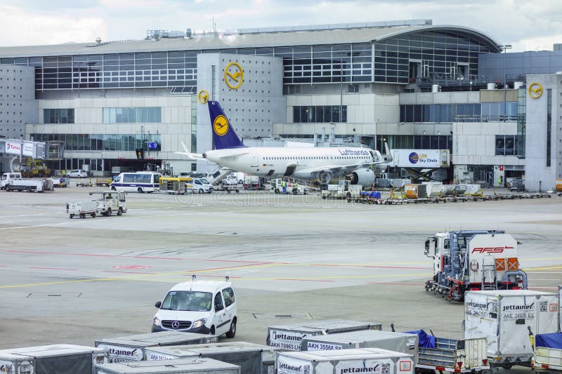 Airport Terminal with a Airliner at a Gate Editorial Stock Image ...