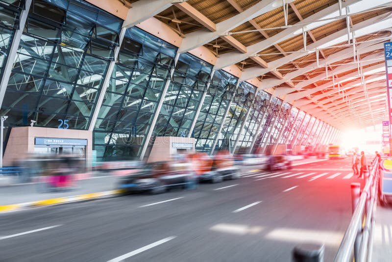 Airport Terminal Background Stock Image - Image of asphalt ...