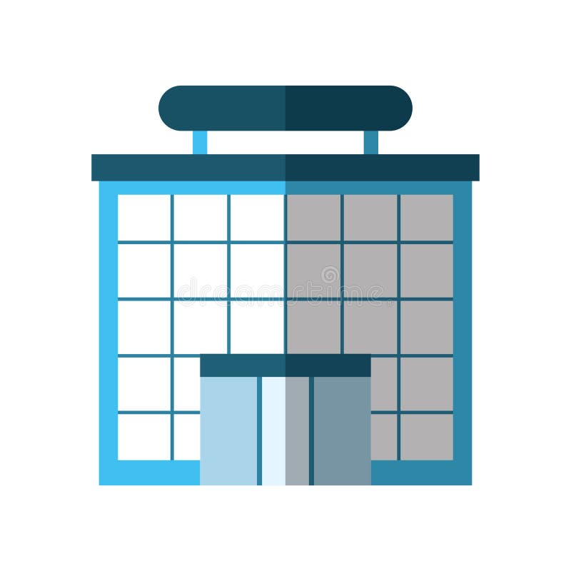 Airport Terminal Building Icon Stock Illustration - Illustration of ...