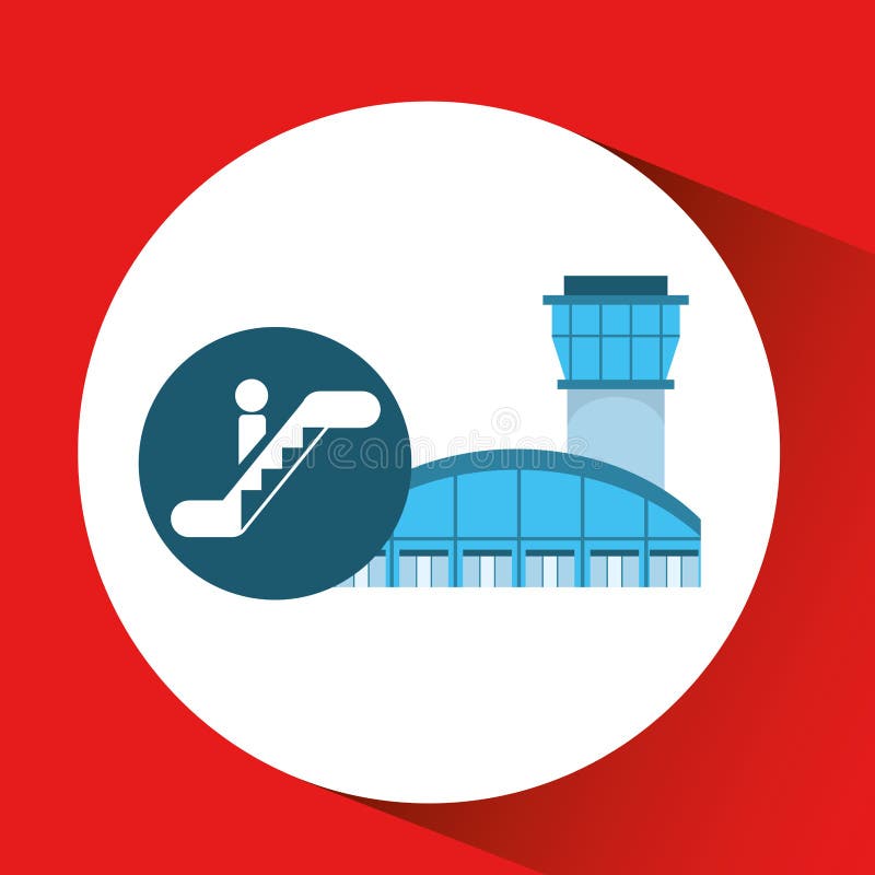 Airport terminal design stock illustration. Illustration of symbol ...