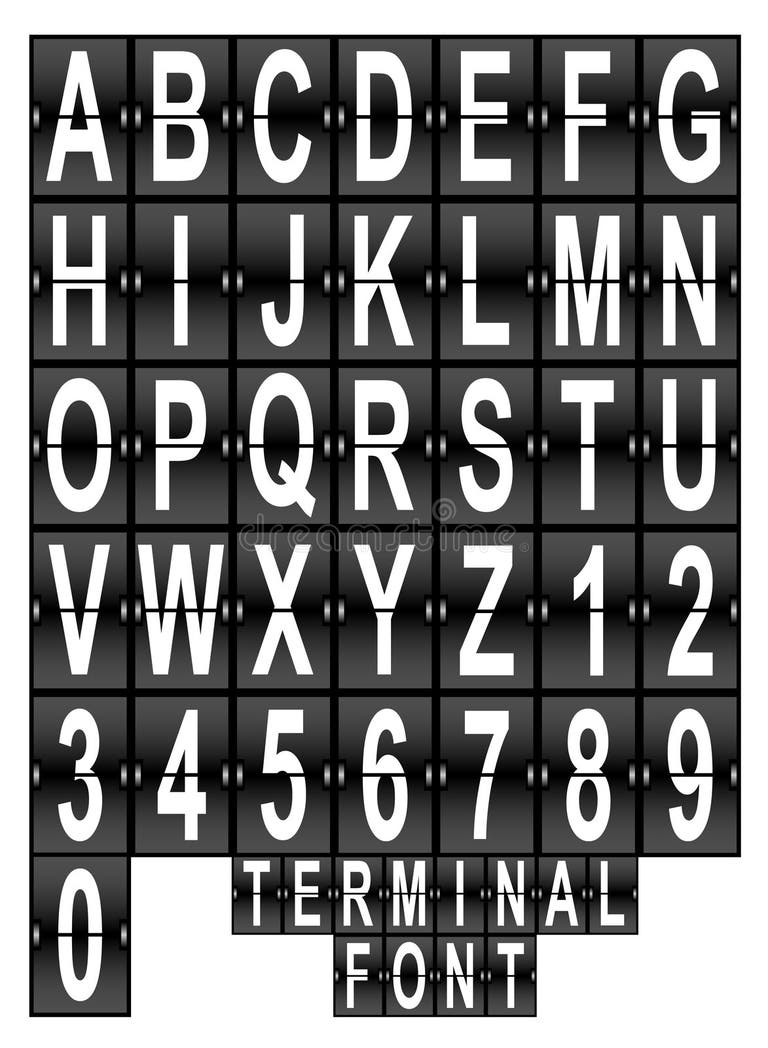 Timetable Font Stock Illustrations – 2,246 Timetable Font Stock ...