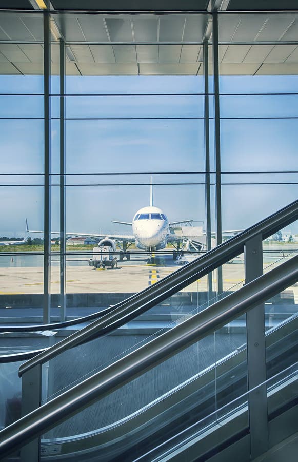 Airport terminal hall stock photo. Image of airport, entrance - 33254964