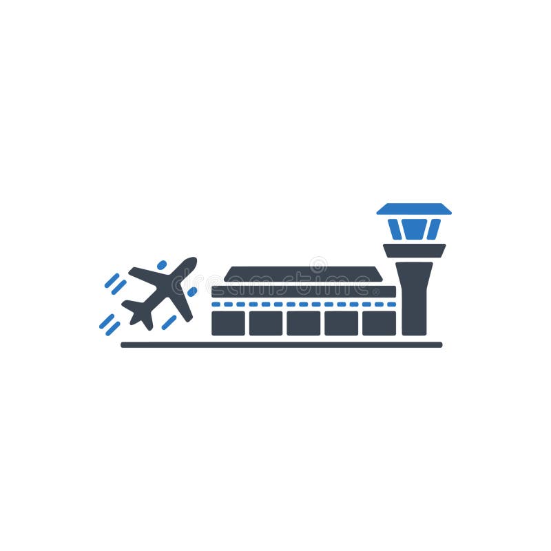 Airport Terminal Icon stock vector. Illustration of terminal - 361529245