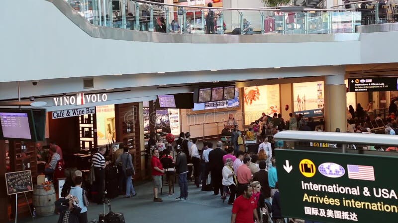 Airport Terminal of Internation Arrival Lobby Stock Footage - Video of ...