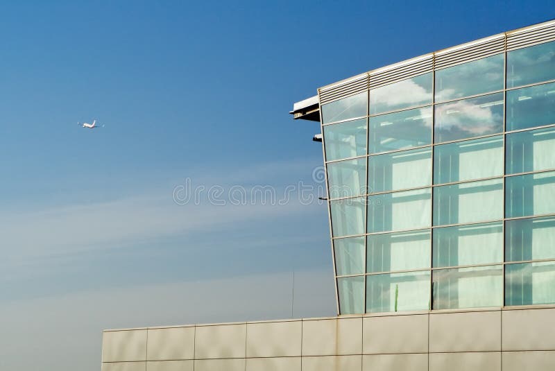 Airport terminal and plane stock photo. Image of steel - 3727264