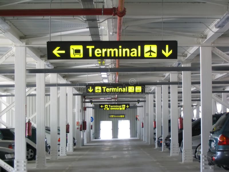 Airport terminal sign stock photo. Image of directions - 2839856