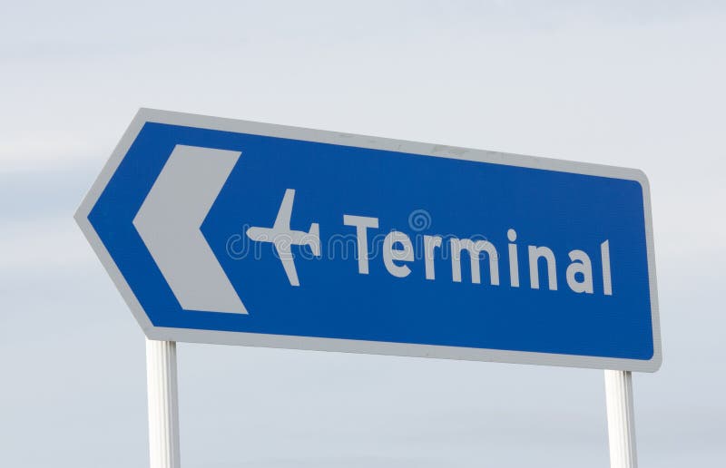 Airport Terminal Sign stock photo. Image of terminal - 41856922
