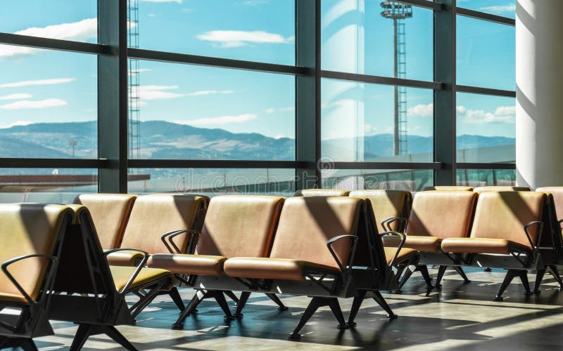 Airport Terminal Waiting Area Stock Image - Image of airport, trip ...