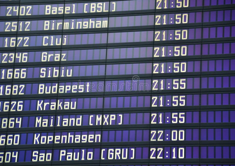 Airport timetable stock image. Image of display, airport - 55413355
