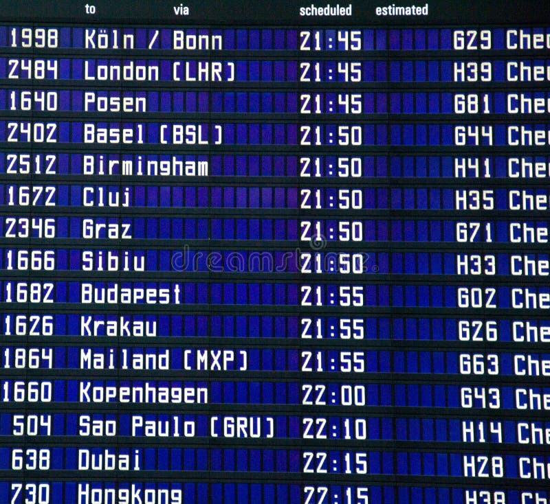 Airport timetable stock photo. Image of schedule, sign - 20067032
