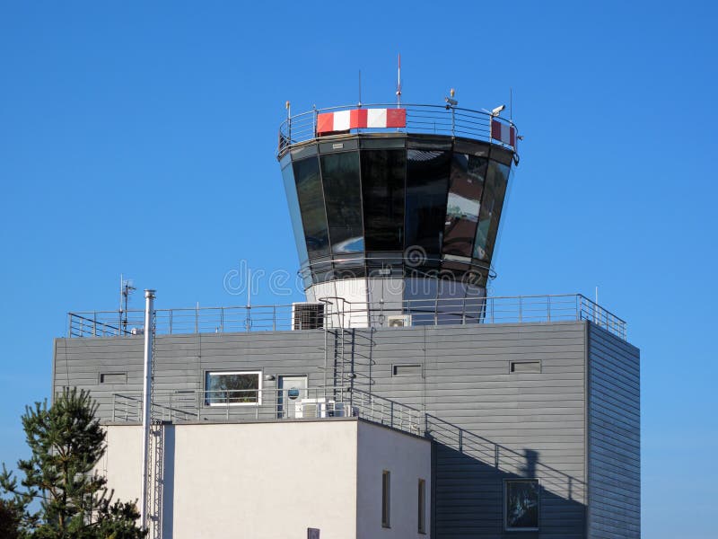 Airport Watch Tower. Control Tower. Stock Photo - Image of concept ...