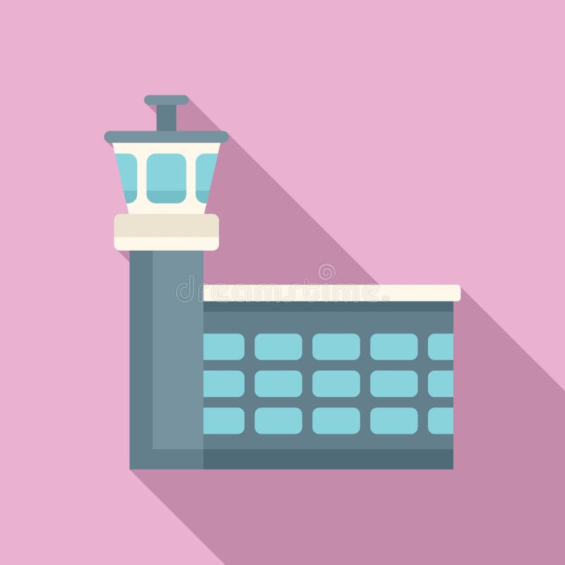 Airport Tower Icon Flat Vector. Ground Support Stock Vector ...