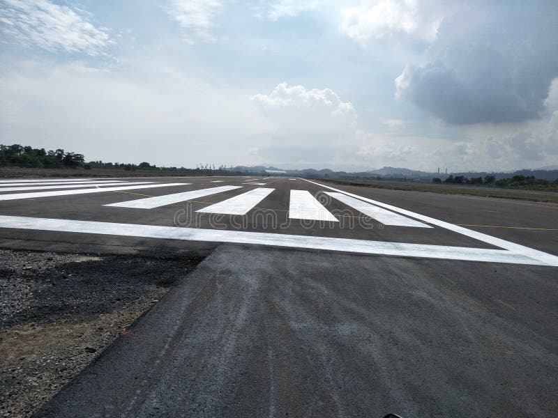 Airport track line stock image. Image of racetrack, horizon - 200678247