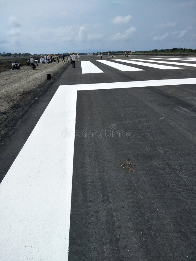 Airport track line stock image. Image of airport, soil - 200678331