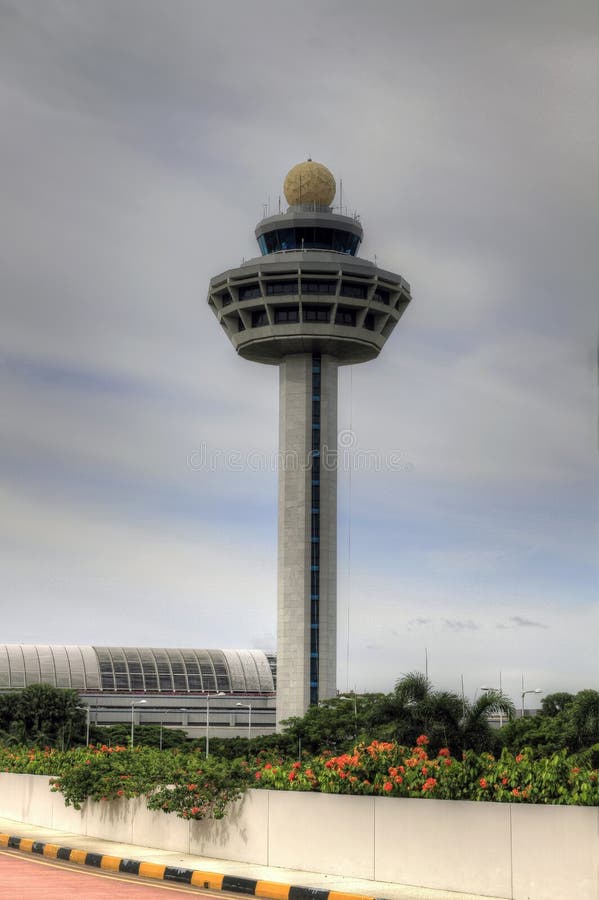 Airport Traffic Control Tower Stock Photo - Image of airport, traffic ...