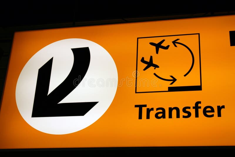 Airport transfer sign stock image. Image of transport - 2317109