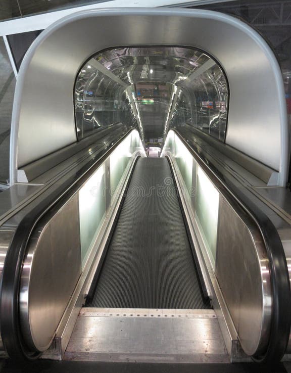Airport travelator stock image. Image of transfer, travelator - 25263221
