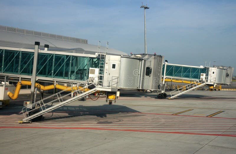 Airport walkways stock image. Image of entry, exit, outdoors - 3832079