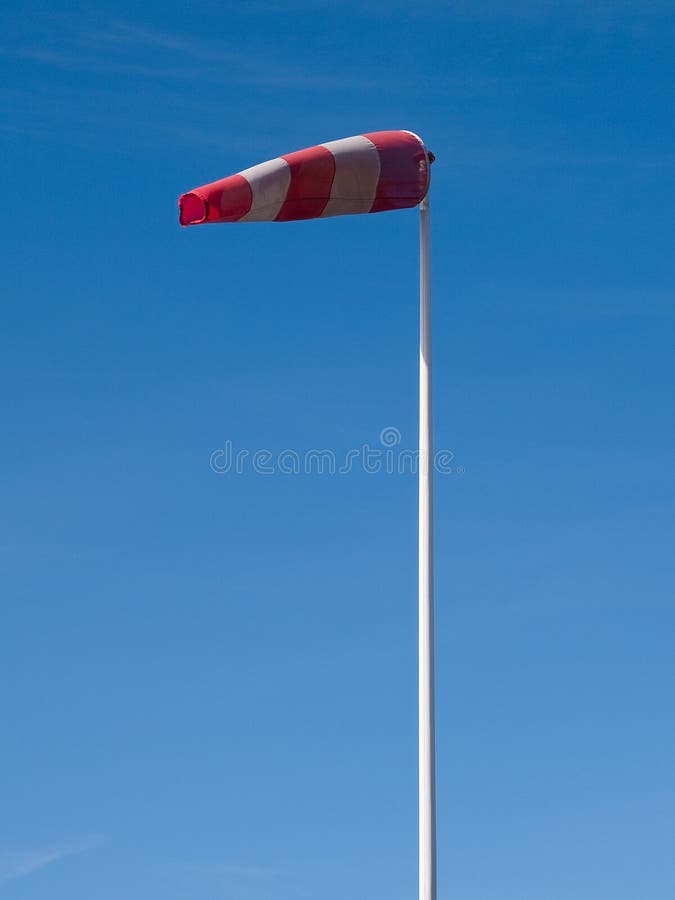 Airport Windsock - Vertical Image Stock Photo - Image of storm, flying ...