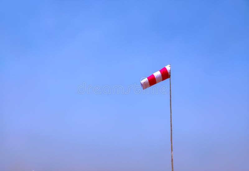 Airport Windsock or Wind Cone for Indication of Local Wind Direction ...