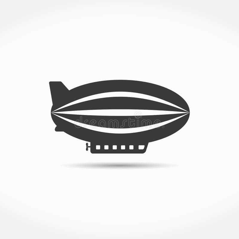 Airship Icon stock vector. Illustration of icon, flight - 42907329